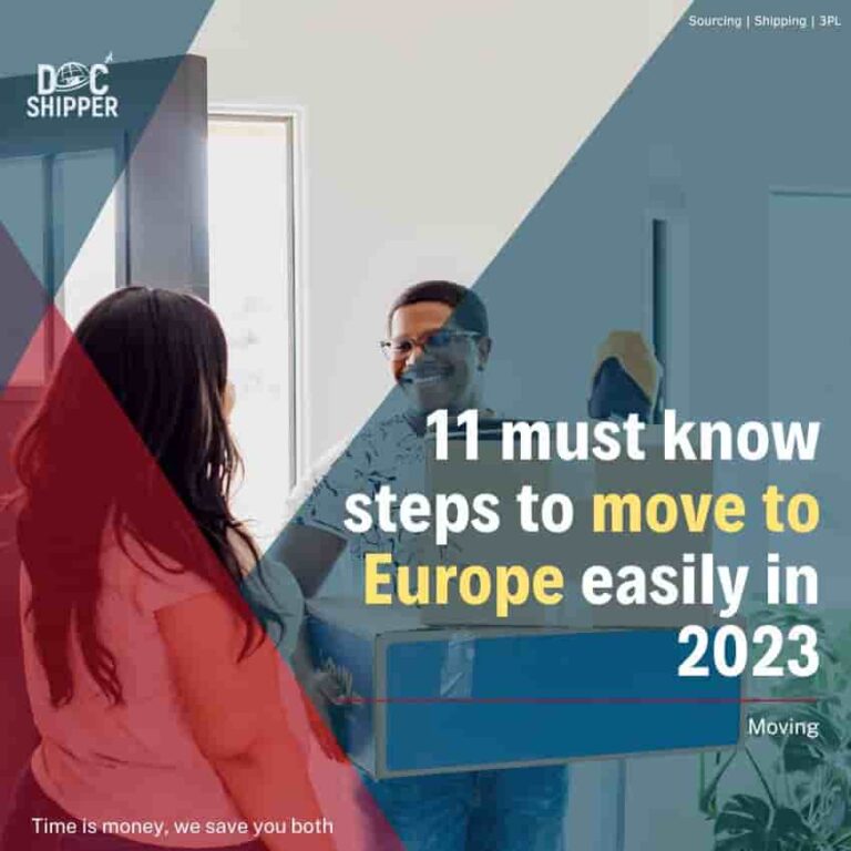 11 must know steps to move to Europe easily in 2023 - 🥇 DocShipper Moving